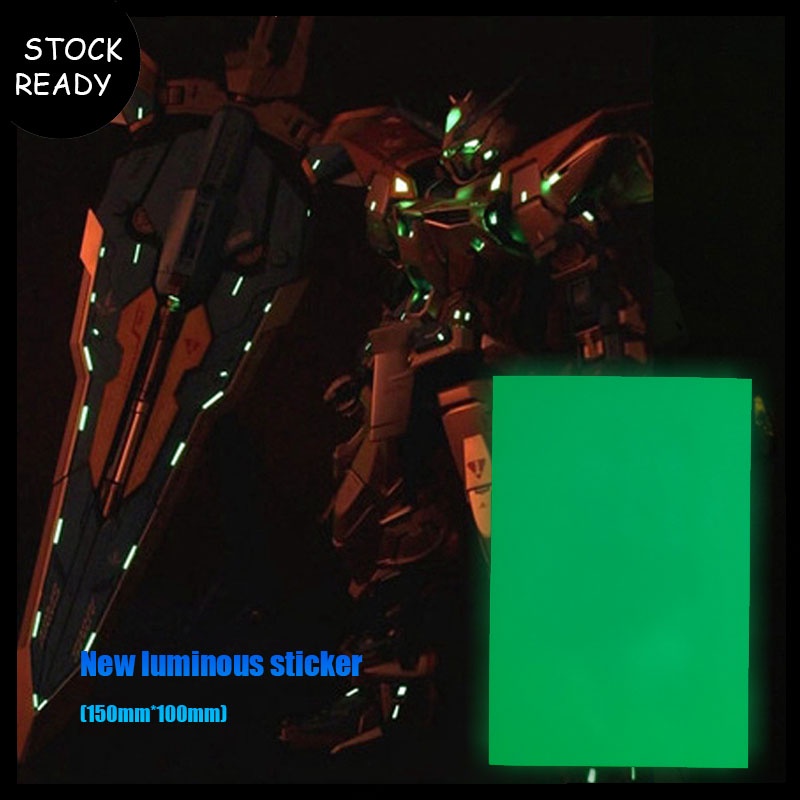 New luminous sticker (150mm x 100mm) Figure/Gundam Suitable | Shopee ...