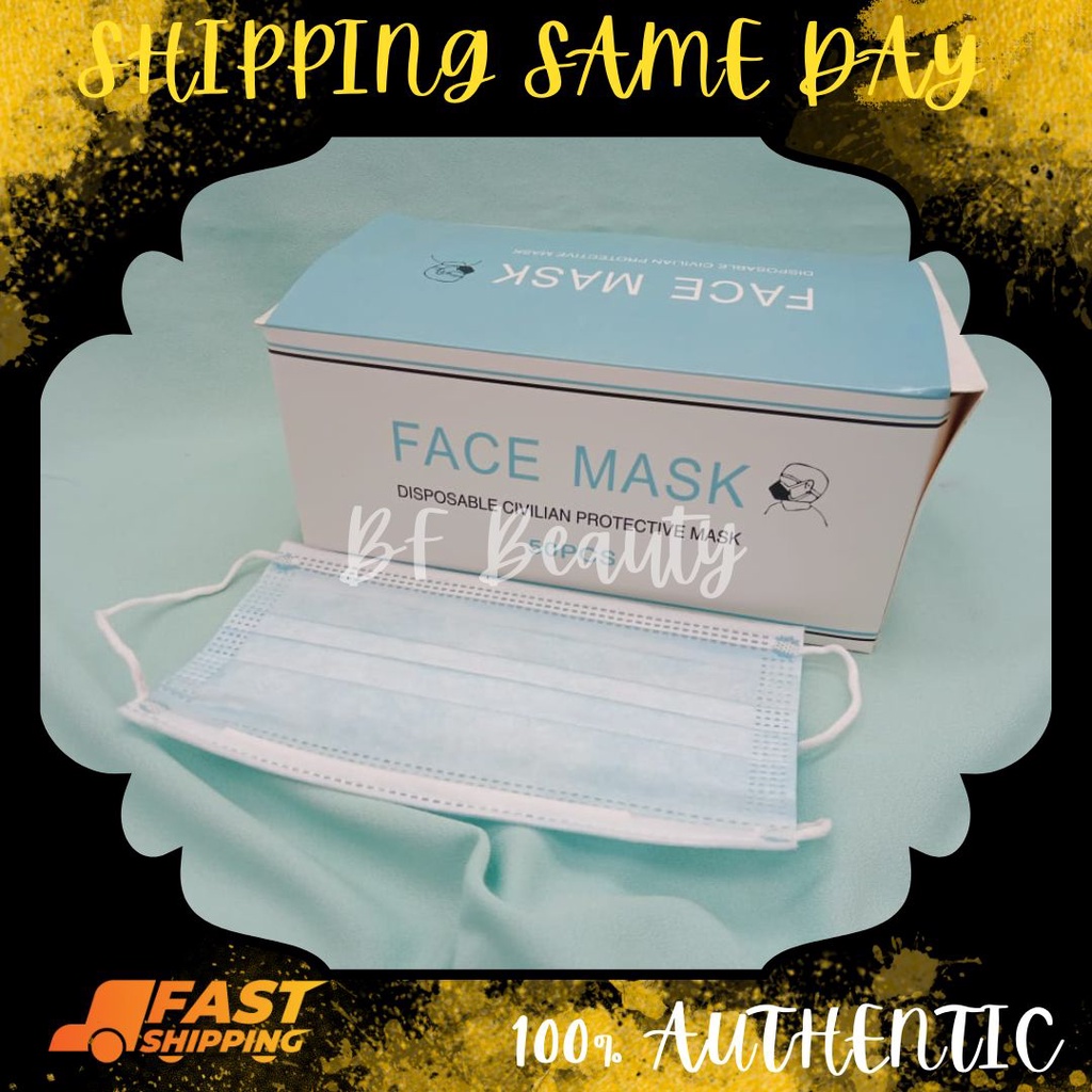 DISPOSABLE FACE MASK 3PLYS - SURGICAL FACE MASK [PRICE FOR 1 PCS MASK ...