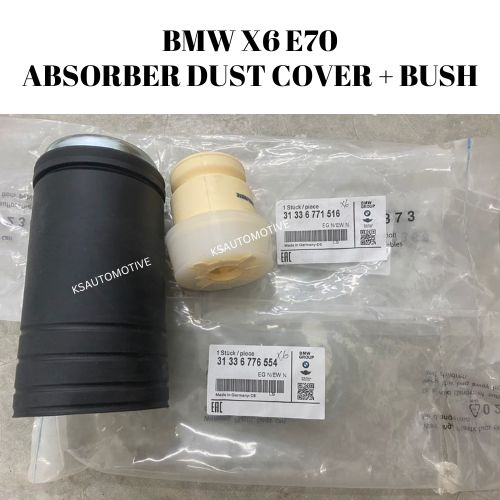 ORIGINAL ABSORBER DUST COVER & ABSORBER BUSH BMW X6 E70 31336771516 ...