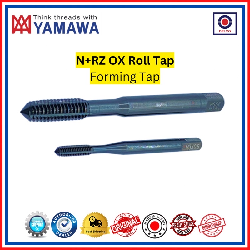 YAMAWA JAPAN N-RZ ROLL TAP Forming fluteless taps NRZ N+RZ black coated ox oxide | Shopee Malaysia