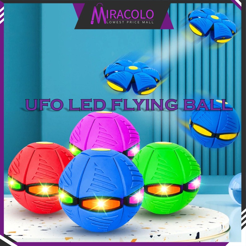 MIRA Ready Stock Magic Flying Saucer Ball UFO Flat Throw Disc Ball with ...
