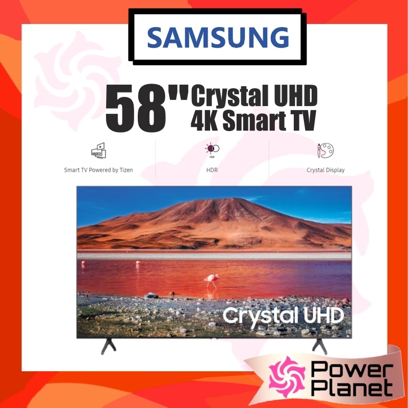 Samsung 58" TU7000 Crystal 4K UHD Smart TV UA58TU7000KXXM | Shopee Malaysia
