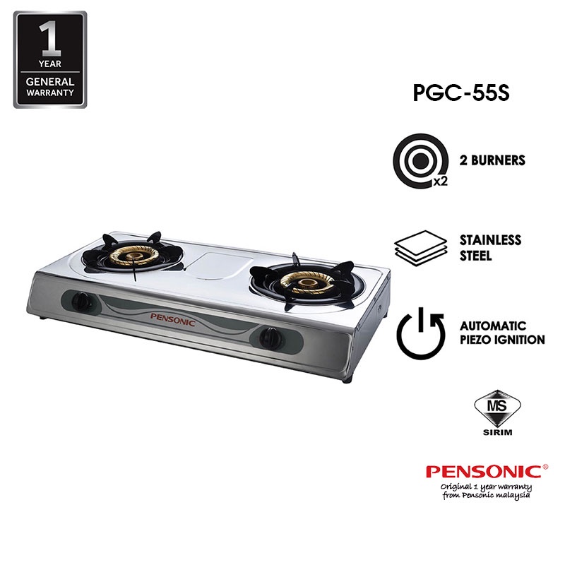 Pensonic Gas Cooker Single Burner PGC-1001S 2 Burner PGC-26N PGC-2201G ...