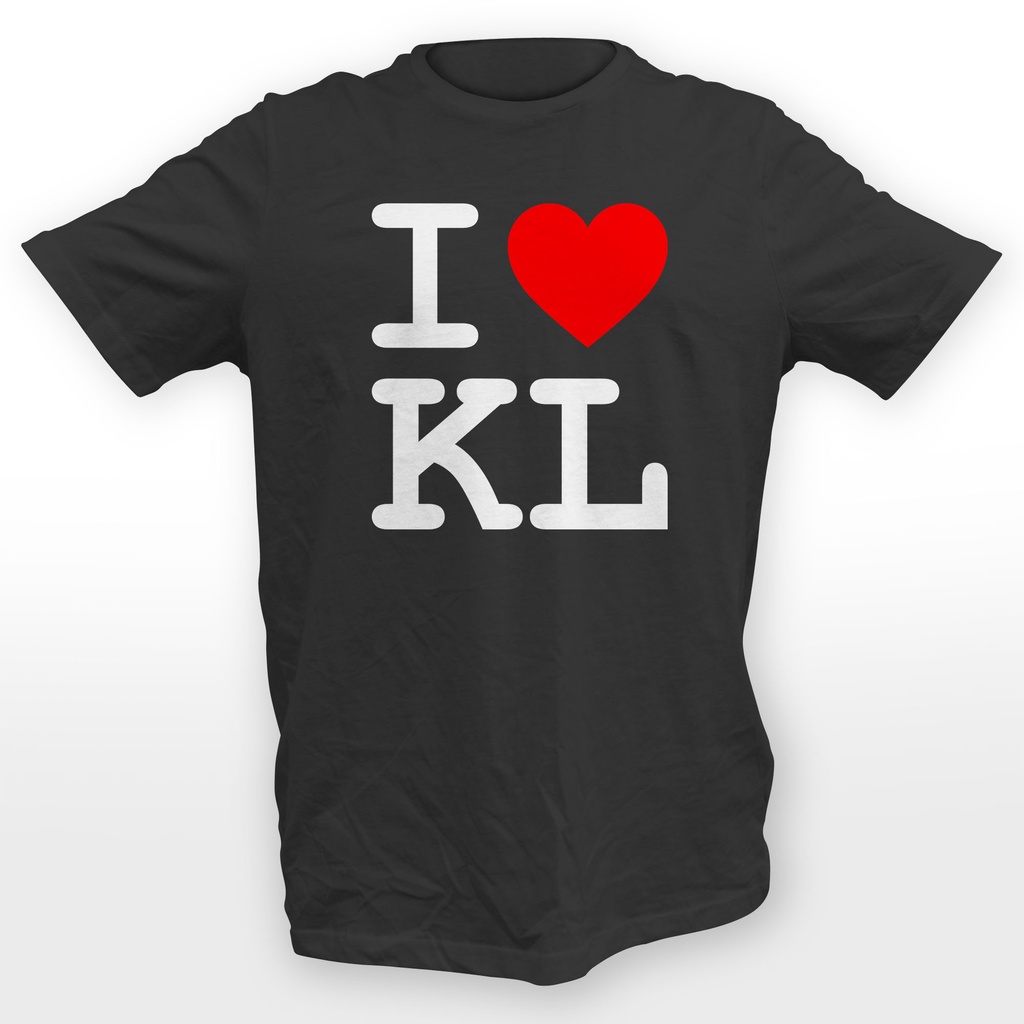 I Love KL Kuala Lumpur Design Graphic Tee 100% Cotton Unisex T-Shirt ...