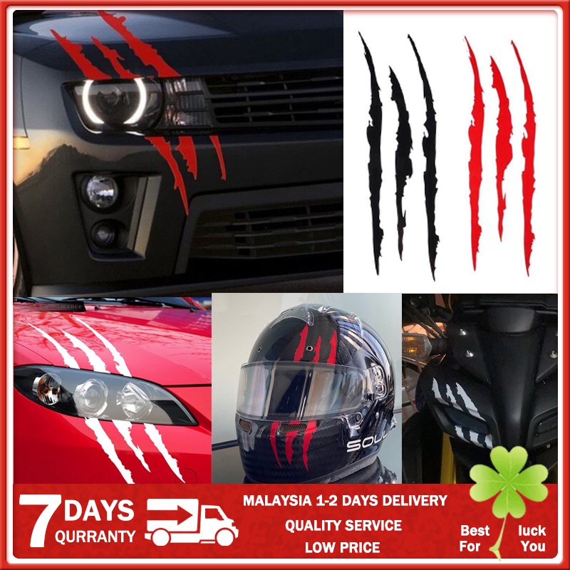 Claw Mark Sticker for Car Motor Helmet Headlight Car Claw Sticker Moto ...