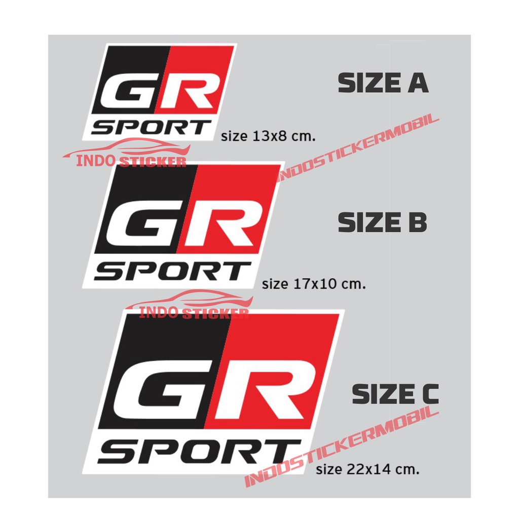 Gr SPORT CUTTING STICKER TOYOTA GR SPORT STICKER GR SPORT CAR BODY HOOD ...