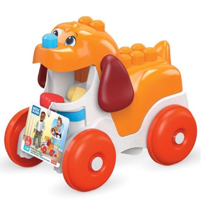 Mega Bloks Fisher-Price Original Pull-Along Puppy Mattel blocks toddler ...