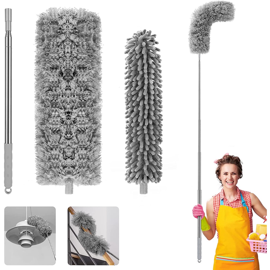 *READY STOCK* Duster Bulu Ayam 280cm Extendable Long Microfiber Duster ...