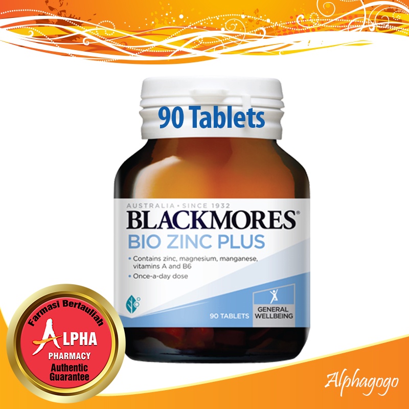 Blackmores Bio Zinc Plus Vitamin A and B6 (90's) | Shopee Malaysia