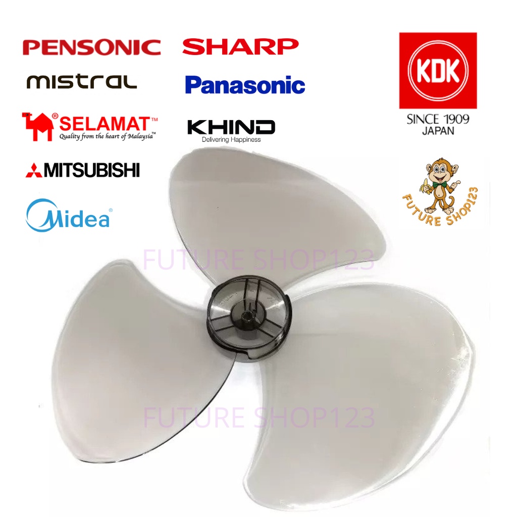 Universal Multi brand Fan Blade Replacement 16" 12" INCHES Bilah Kipas ...