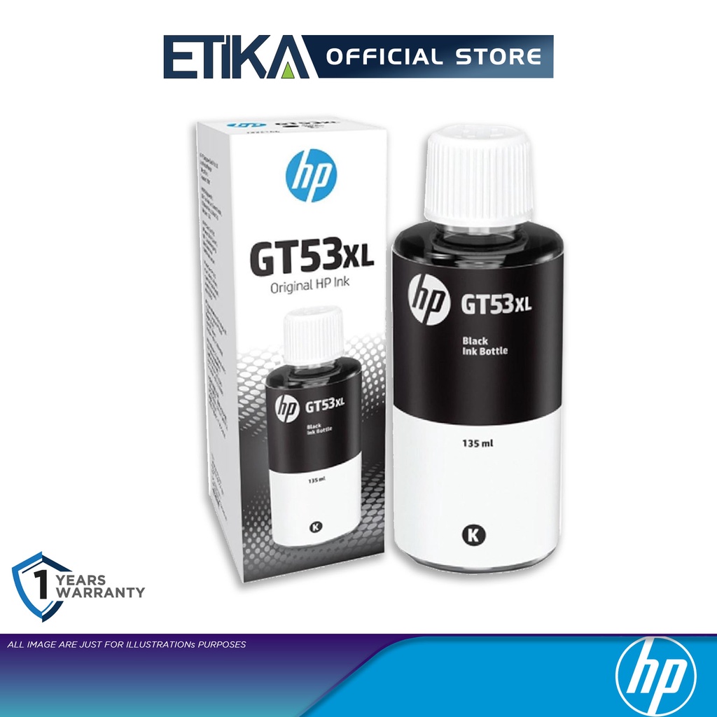 HP GT53XL 135-ml Black Original Ink Bottle (1VV21AA) | Shopee Malaysia