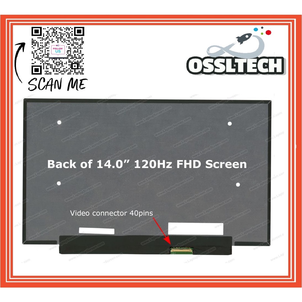 HP EliteBook 1040 G4 M140NVF7 R0 LM140LF1F01 14.0 NANO 40PIN 120HZ FULL ...