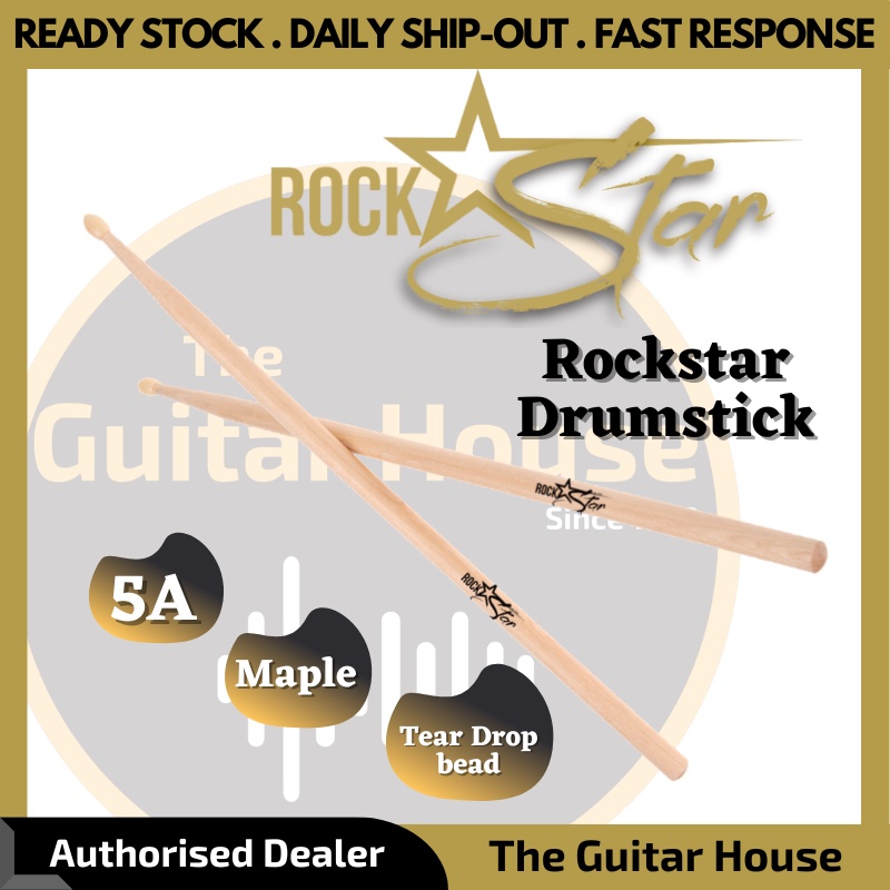 RockStar 5A/7A Maple Drumstick | Shopee Malaysia