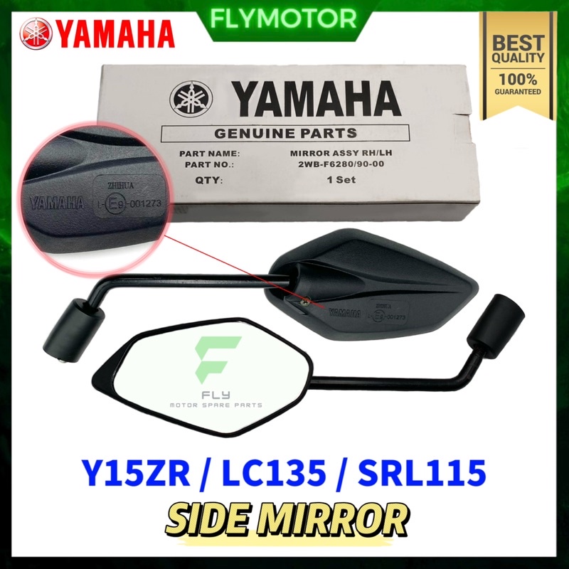 SIDE MIRROR YAMAHA Y15 Y15ZR LC135 NEW 135LC SRL115 FI AVANTIZ NVX155 SOLARIZ CERMIN MOTOR SET ...