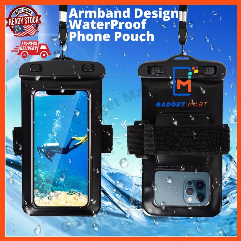 Armband phone case pouch Universal Waterproof PVC airbag Cover ...