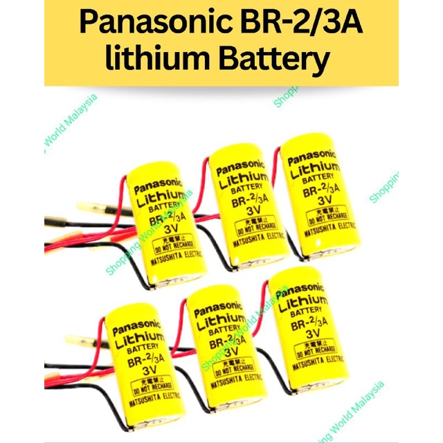 (1pcs) Original Panasonic BR-2/3A 3V Lithium Battery Automation CNC PLC ...