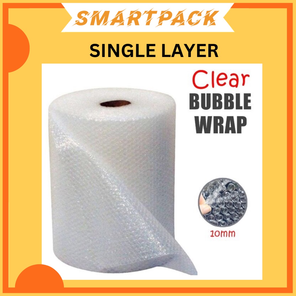 SP Clear Bubblewrap 1M X 100M Single / Double Layer Bubble Wrap Air Bubble Wrapping Roll Clear ...