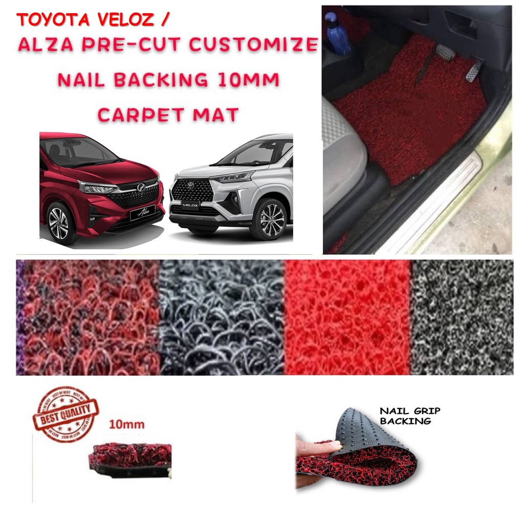 TOYOTA VELOZ / ALZA 2022 - 2024 PER-CUT CUSTOMIZE NAIL BACKING 10MM ...