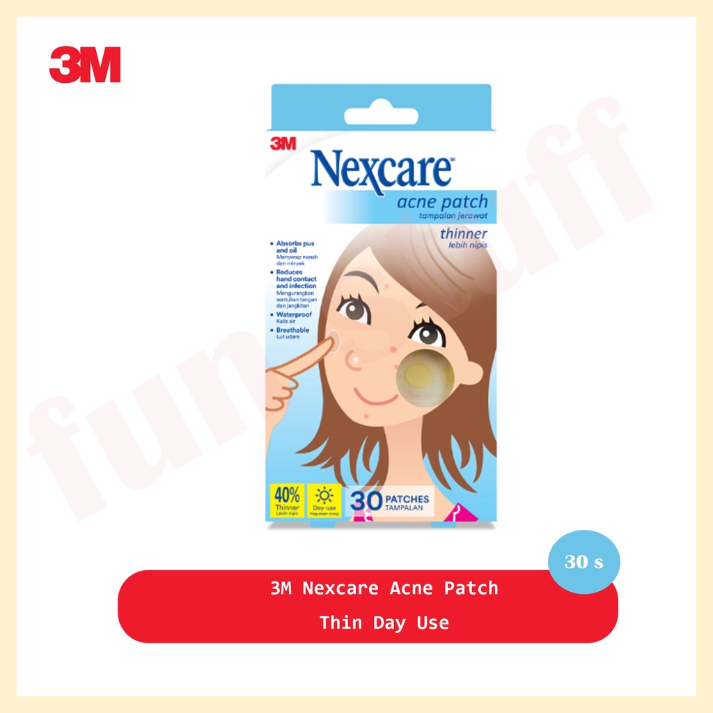3M Nexcare Acne Patch Thin Day Use (30pcs) | Shopee Malaysia