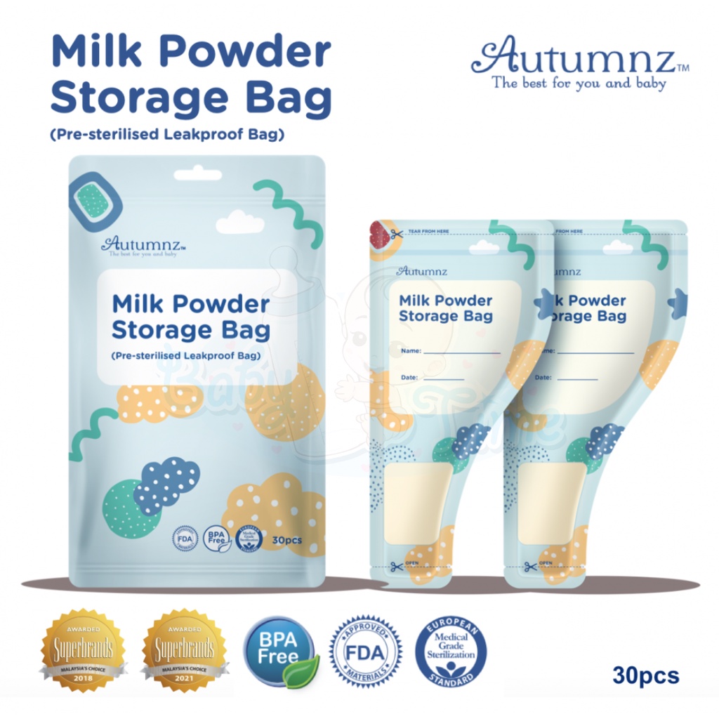 Autumnz - Milk Powder Storage Bag (Pre-sterilised Leakproof Bag ...