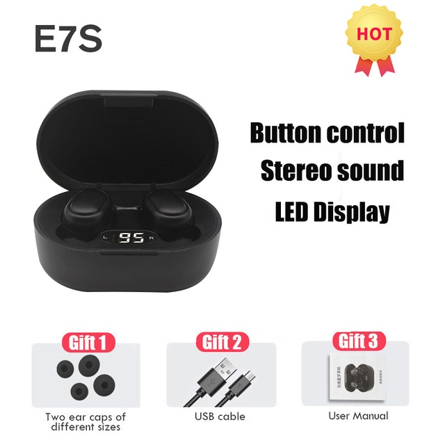 TWS E7S Pro/E6S/A6S/A7S Pr/A6R Fone Bluetooth Earphones Wireless Headphones for Xiaomi Noise ...