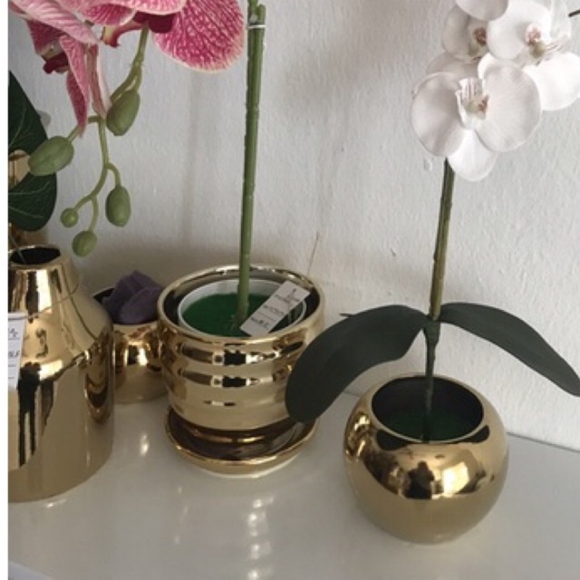 LAWOLA Ready Stock Porcelain Gold Vase SSF Vase | Shopee Malaysia
