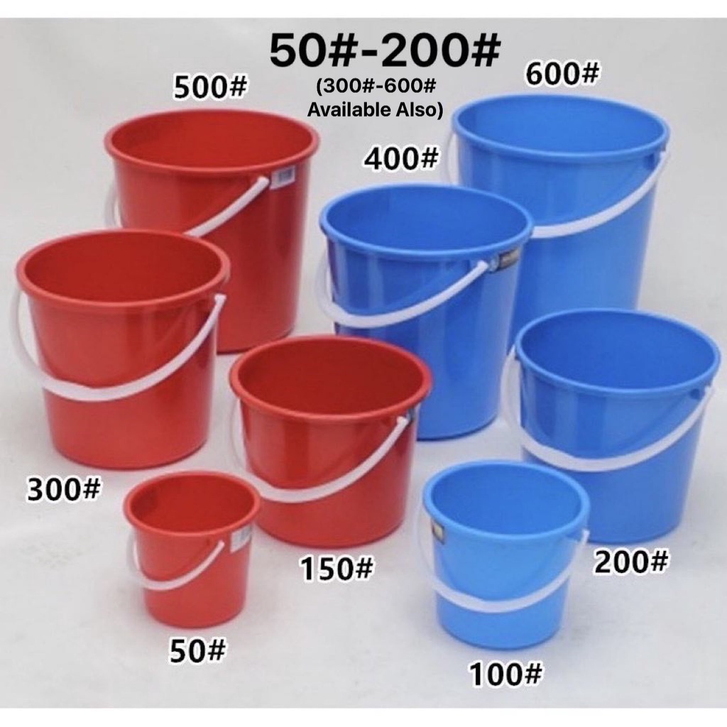 Unica Maxlife 0.5/1/1.5/2 Gallon Heavy-Duty Plastic Utility Pail/Bucket ...