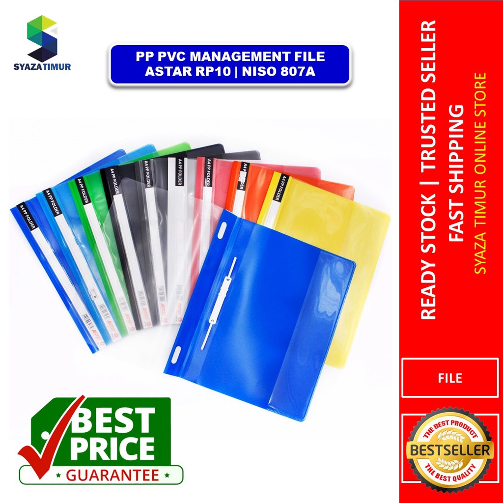 [ST-GR MY] Plastic PVC Management File A4 NISO 807A | ASTAR RP-10 ...