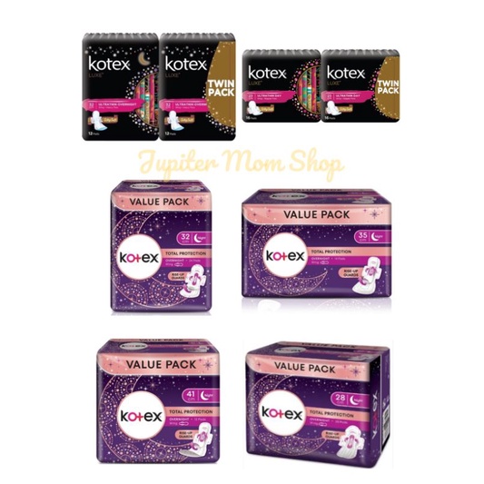 Ready Stock Kotex Luxe Ultra Thin Overnight Wing (32cm x 12s x 2 ...