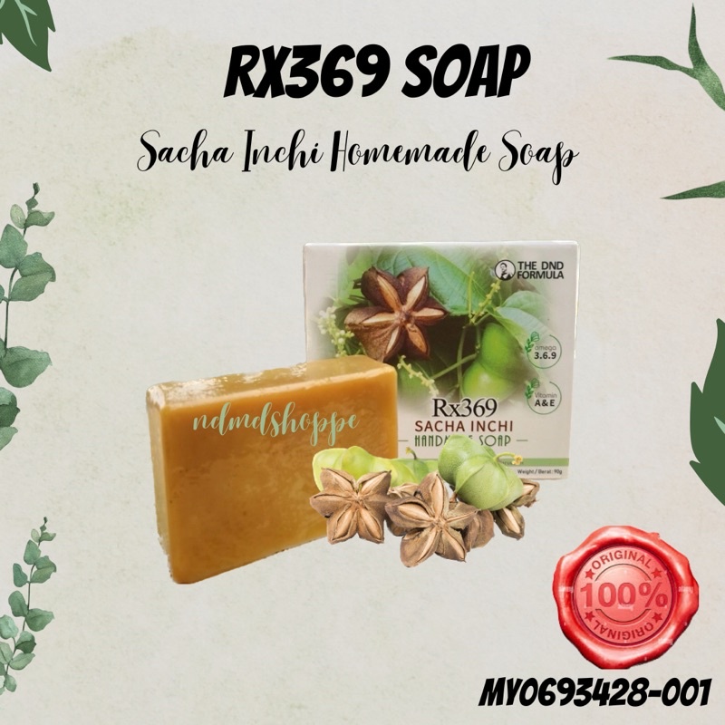 (READY STOK & 💯% ORIGINAL)RX369 SACHA INCHI SOAP/SABUN) | Shopee Malaysia