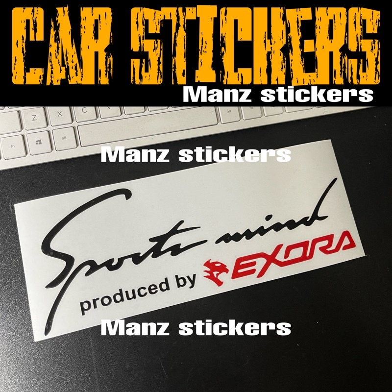 [24 HOURS SHIP] STIKER SPORT MIND PERODUA EXORA /CAR STICKER SPORT MIND ...
