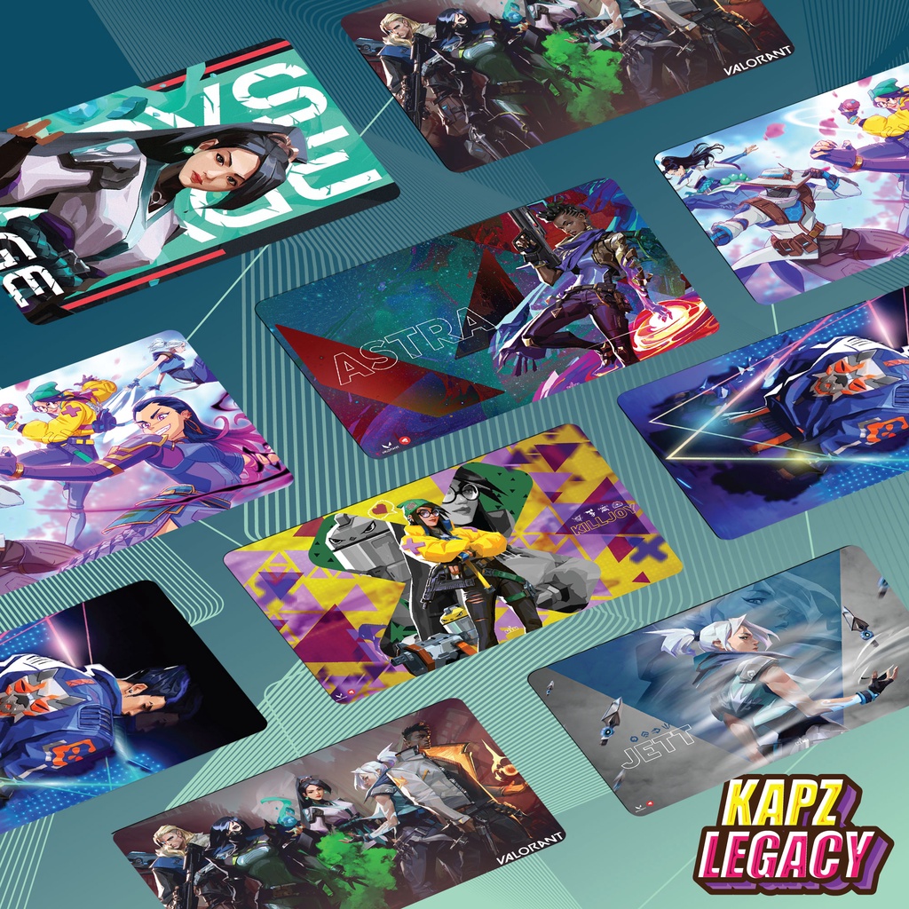 KapzLegacy Valorant Games Shooting CS Sticker Card Cover Skin Access ...