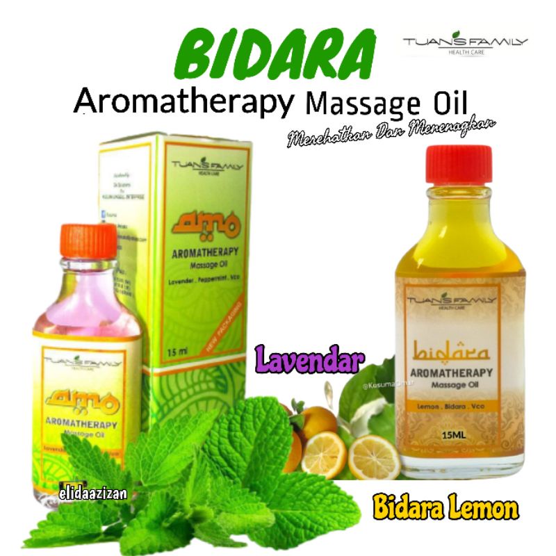 Minyak Urut Aromaterapi Amo Bamo (15ml ) Bidara Lemon Lavender Tuan's ...