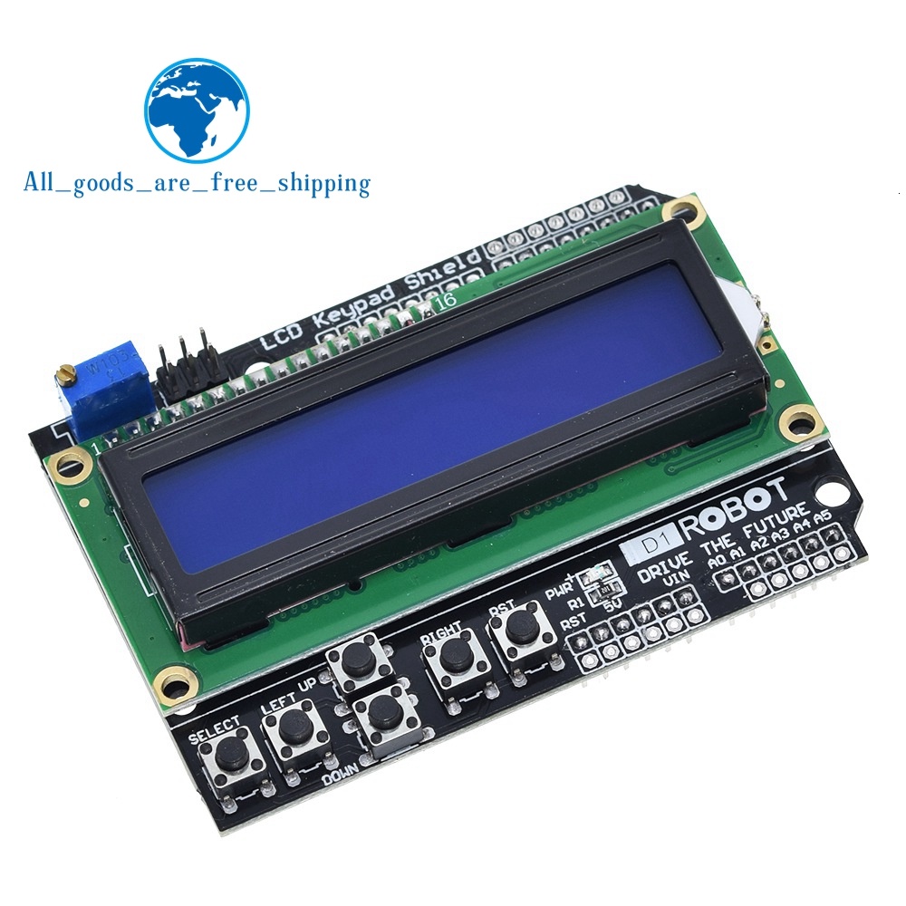 LCD Keypad Shield LCD1602 LCD 1602 Module Display For Arduino ATMEGA328 ATMEGA2560 raspberry pi ...