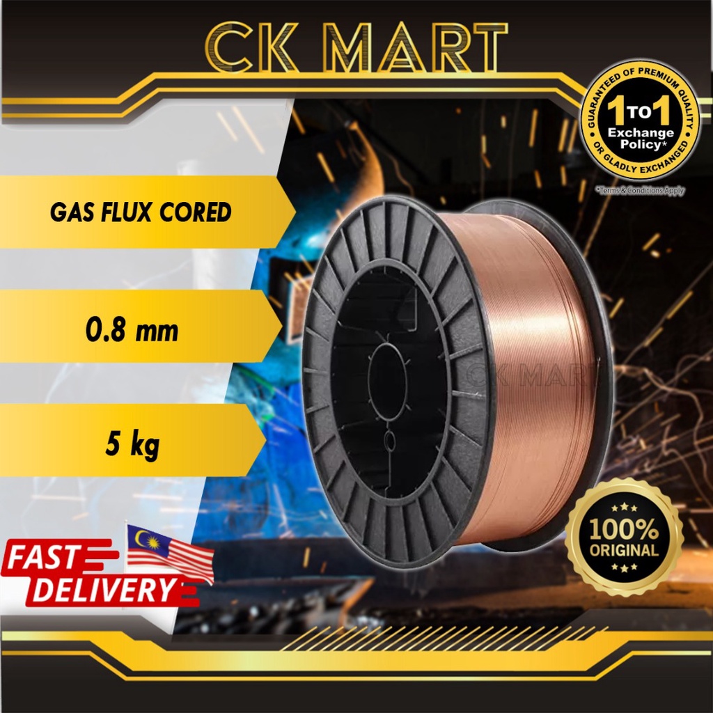 CK MART MIG CO2 Welding Wire 0.8mm x5kg/ Model ER70S-6 MIG Wire/ Wayar ...