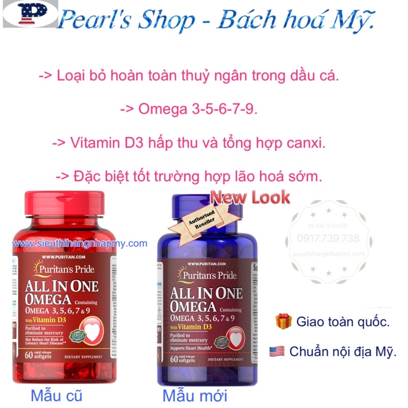 (Bill Usa) ALL IN ONE OMEGA 35679 Puritan's Pride Synthetic OMEGA ...