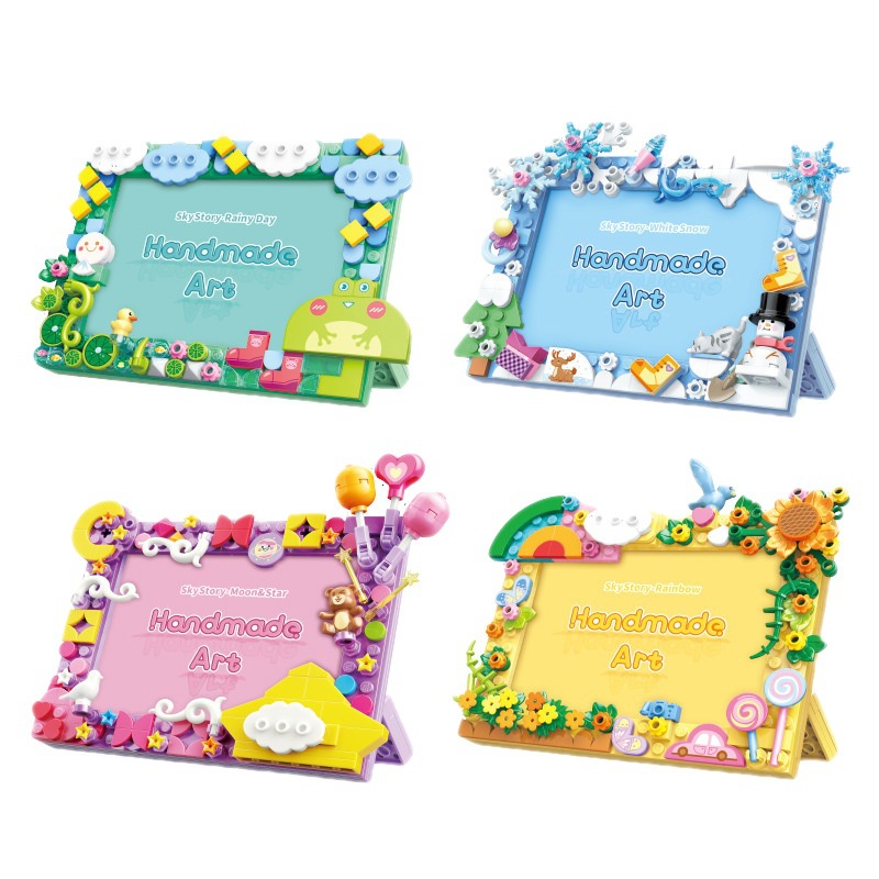 Photo frame Model DIY Photo frame Building Blocks Educational assemble ...