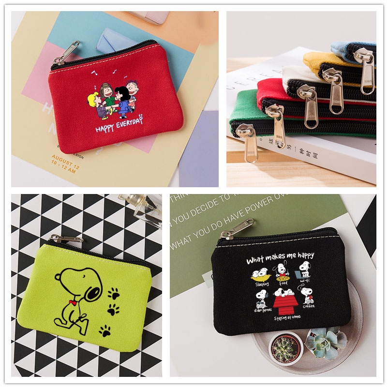 Cute Mini Canvas Bag Snoopy Coin Purse Student Gift Fashion Key Bag ...