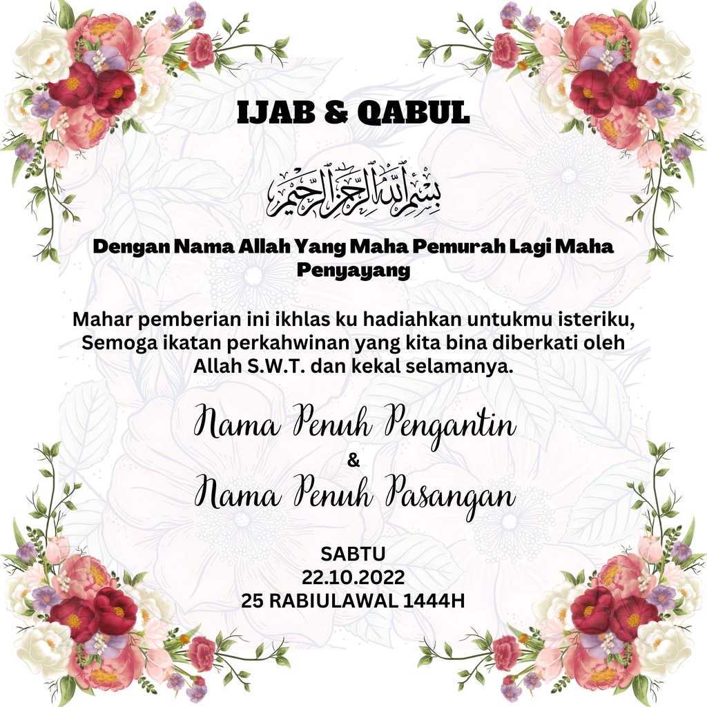 template frame mas kahwin frame hantaran pengantin untuk kenangan ...