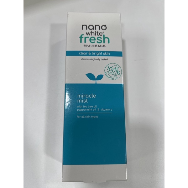 Nano White Fresh clear & bright skin miracle mist 125ml | Shopee Malaysia