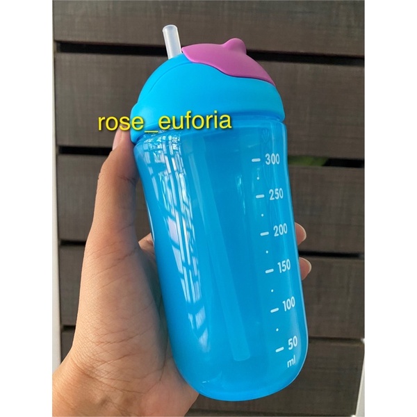 Tupperware Purple / Pink Twinkle Straw Tumbler 500ml with Strap / 350ml ...