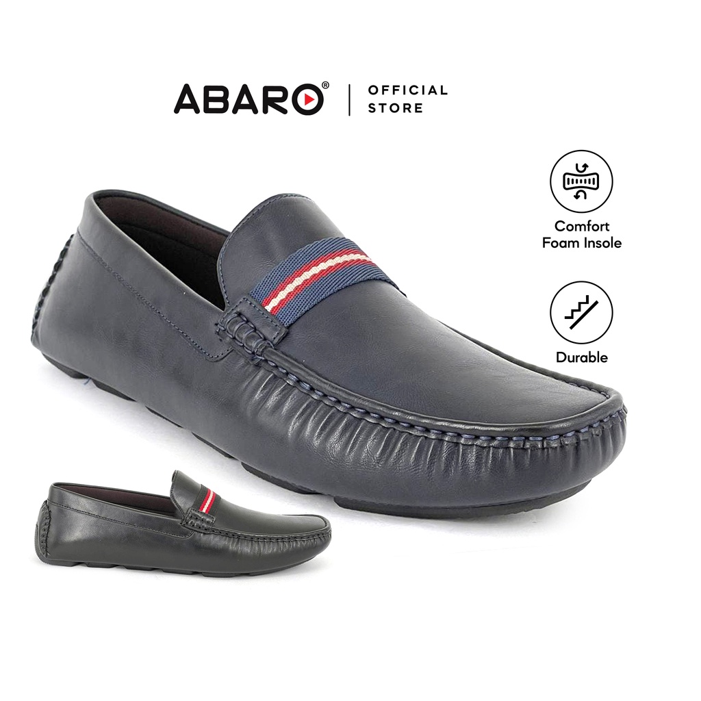 ABARO Men Loafers Faux Leather LFA753K1 Comfy & Soft/Extra Large/Men ...