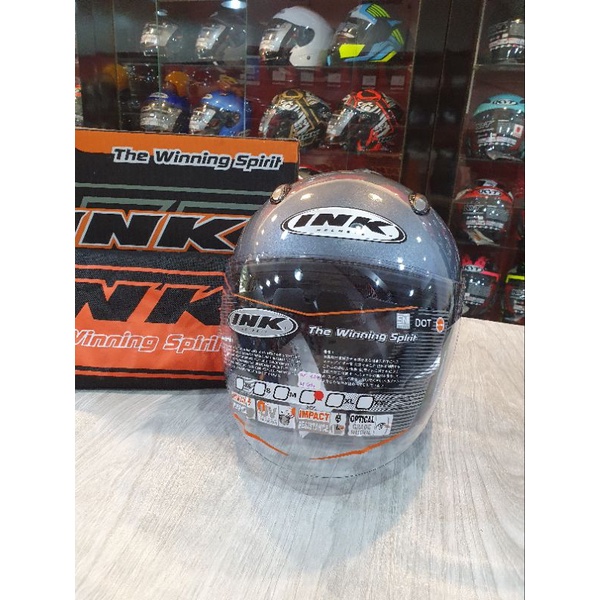 Original INK CENTRO JET SOLID HELMET | Shopee Malaysia