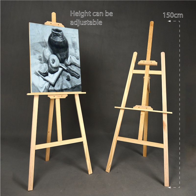 PREMIUM Pine Wood Easel Stand Wooden Display READY STOCK Fast Delivery ...