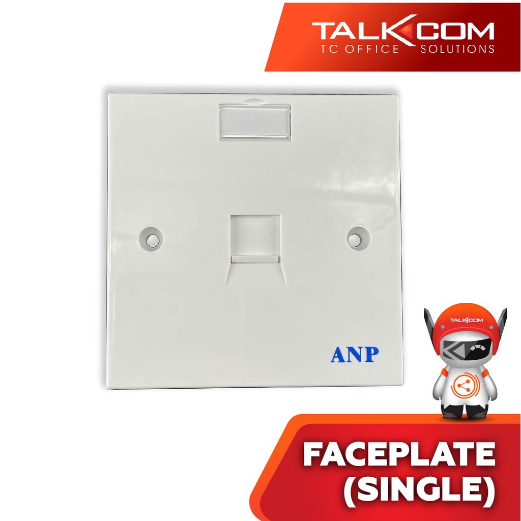 [𝗡𝗘𝗪] Single Port Faceplate RJ45 Socket Wall Mount | Shopee Malaysia