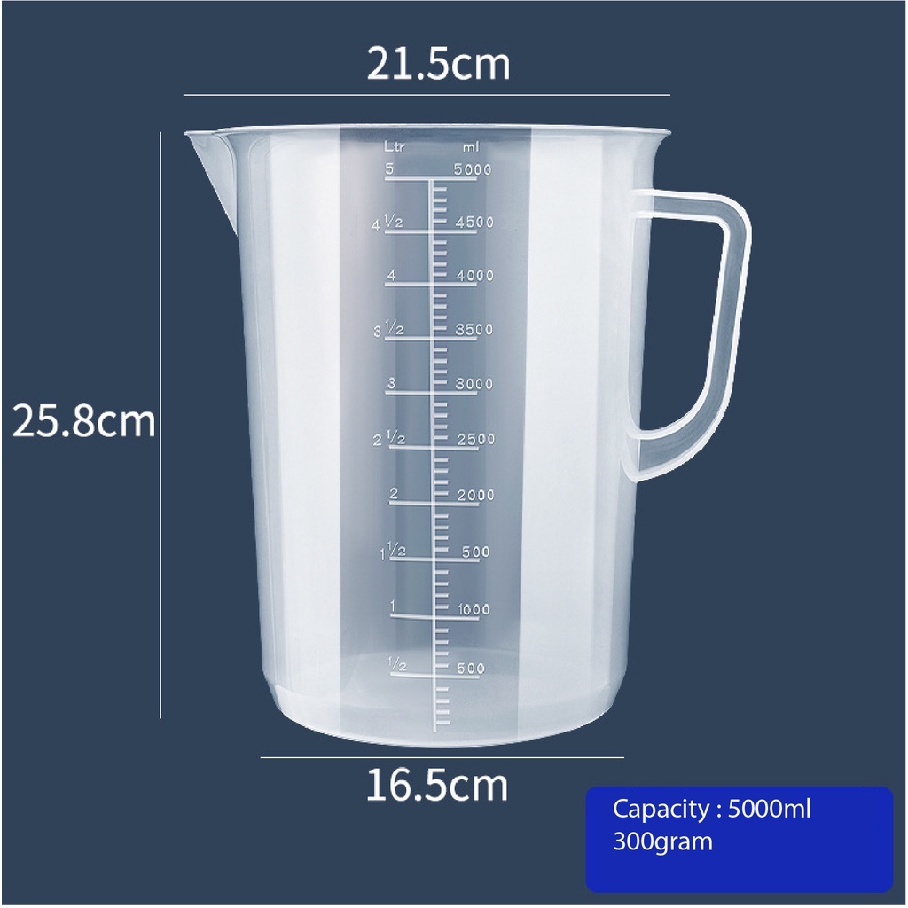 (READY STOCK)Measuring Jug Cup Plastic Transparent Kitchen Baking 100ml 250ml 500ml 1000ml ...