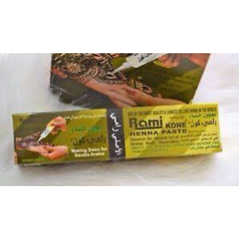 ORIGINAL RaMi Kone Henn Nail Decoration natura/RANI KONE HENNA PASTE ...