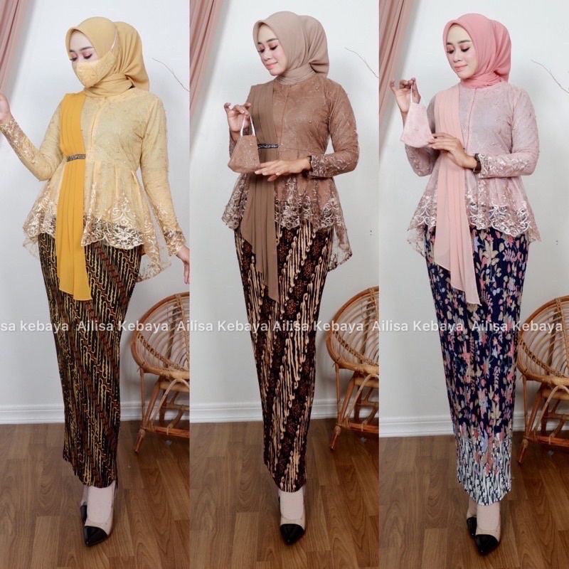 - Modern KEBAYA SET - GRADUATION KEBAYA - PARTY KEBAYA - SELENDANG ...