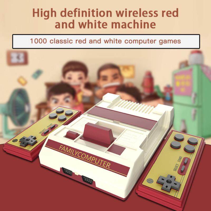 Family/Video Game Player 8bit Red & White Console Tv Machine FC Double ...
