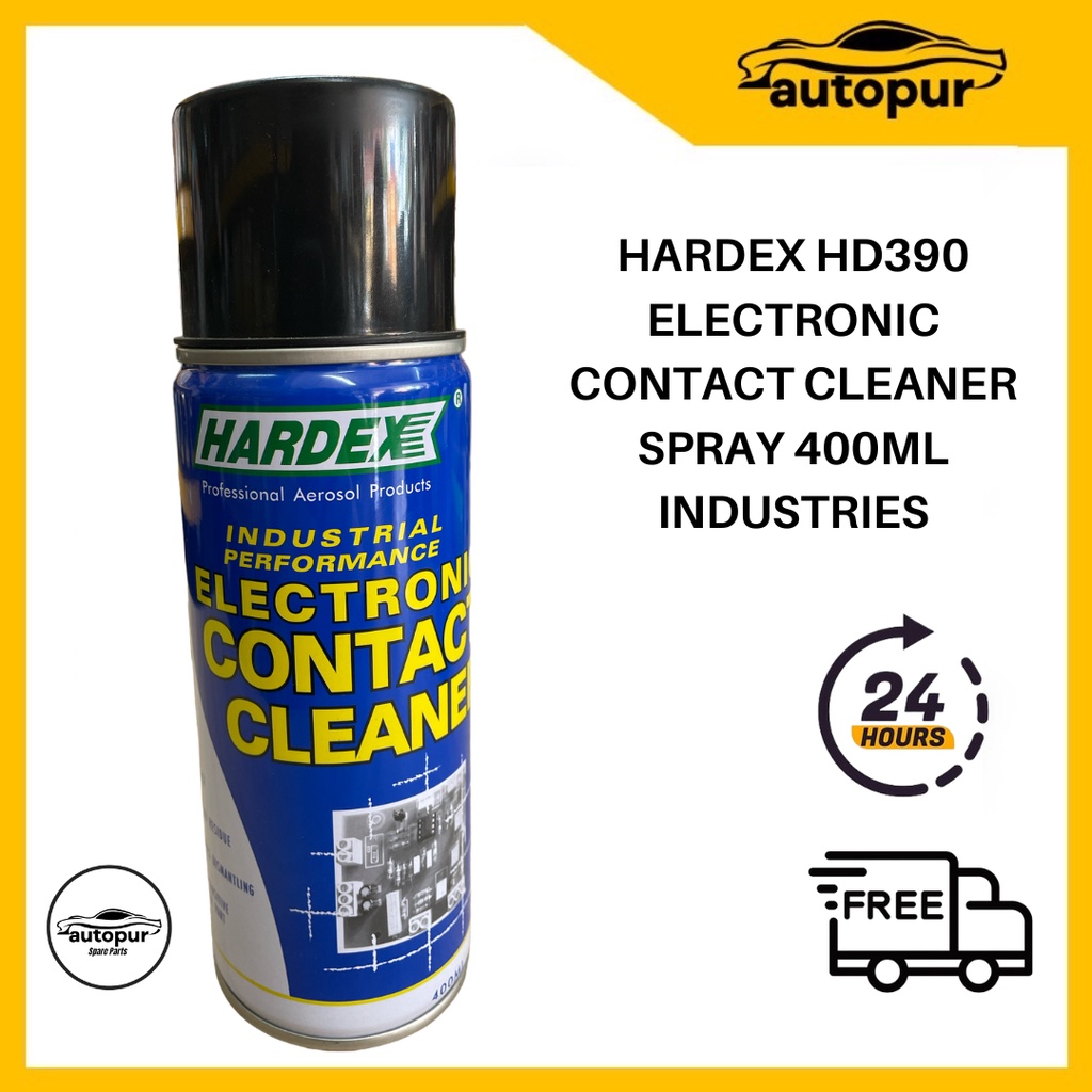 100% ORI HARDEX HD390 ELECTRONIC CONTACT CLEANER SPRAY 400ML INDUSTRIES ...